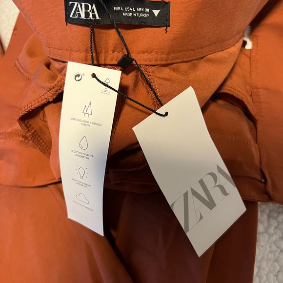 Zara | Pants & Jumpsuits | Zara Wide Leg Flowy Trouser Pants In ...